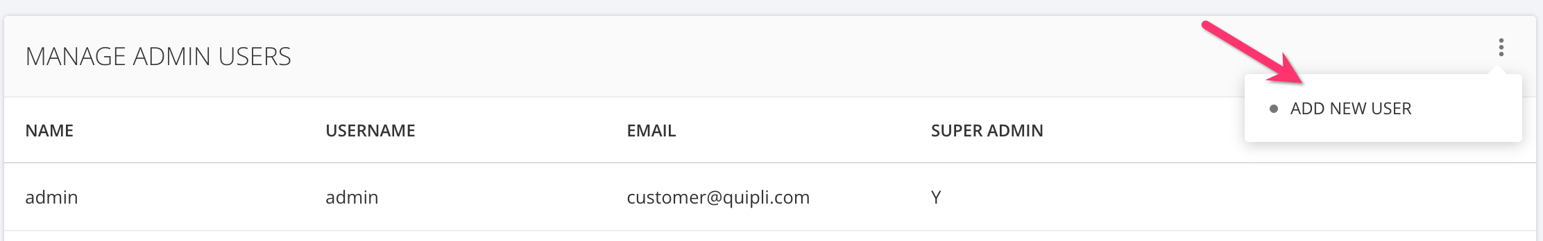 How to Add an Admin User – Quipli