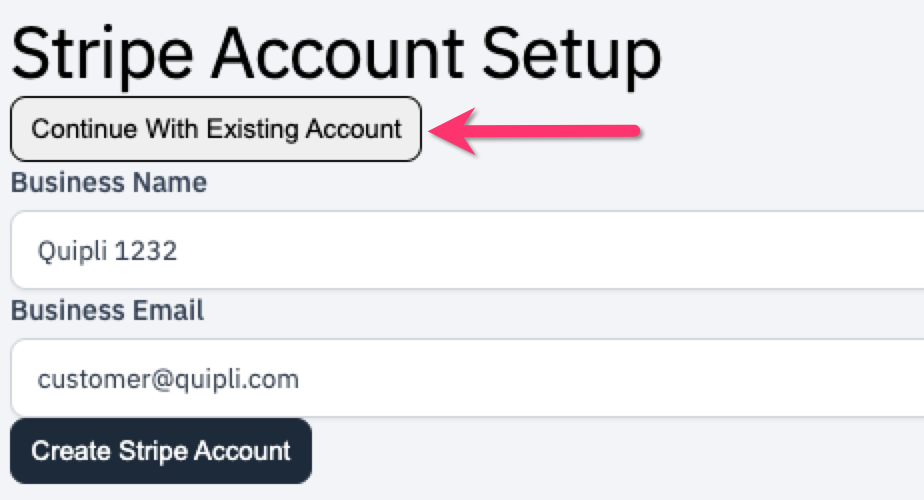 Stripe Setup Instructions – Quipli