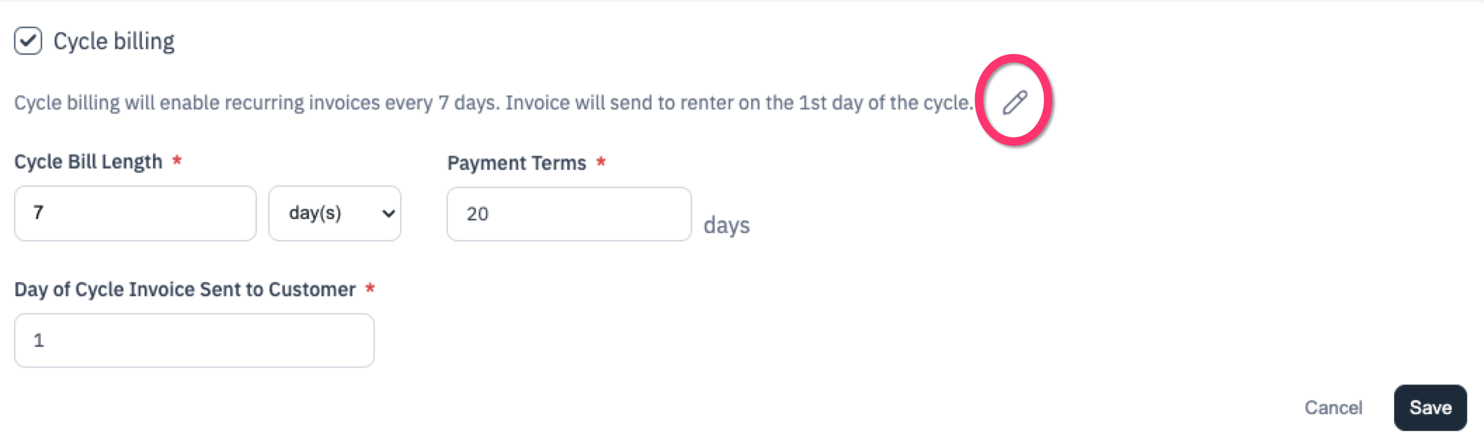 Cycle Billed Orders – Quipli