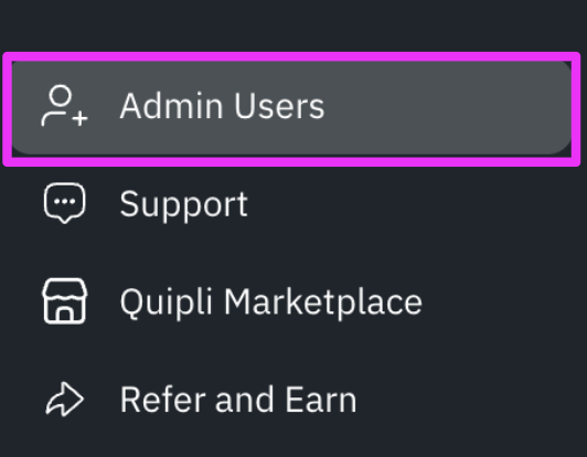 How to Add an Admin User – Quipli
