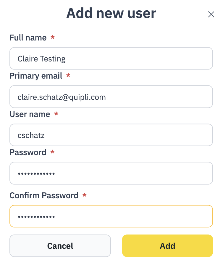 How to Add an Admin User – Quipli
