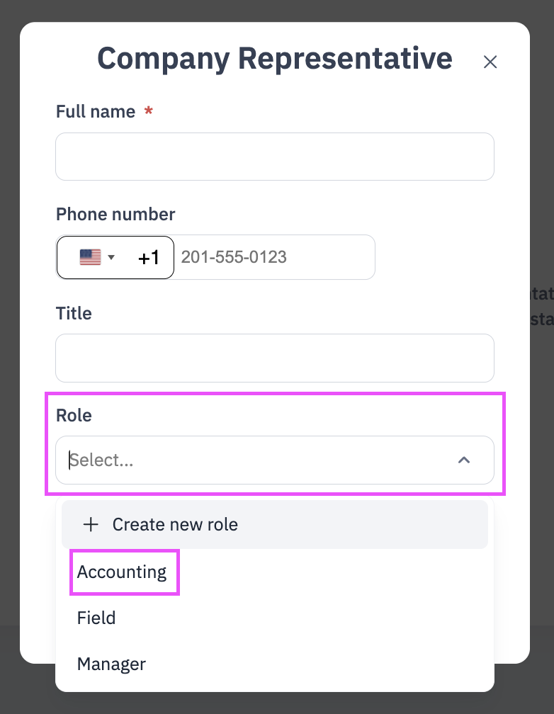 Adding Company Representatives and Assigning Roles to Company User Accounts – Quipli