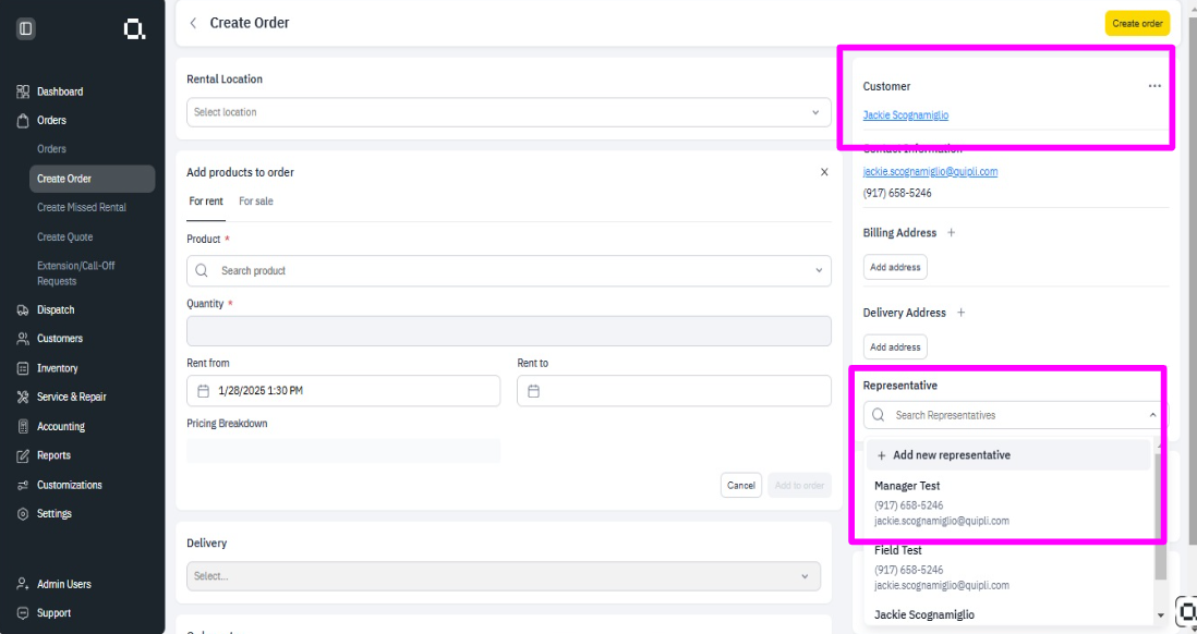 Adding Company Representatives and Assigning Roles to Company User Accounts – Quipli